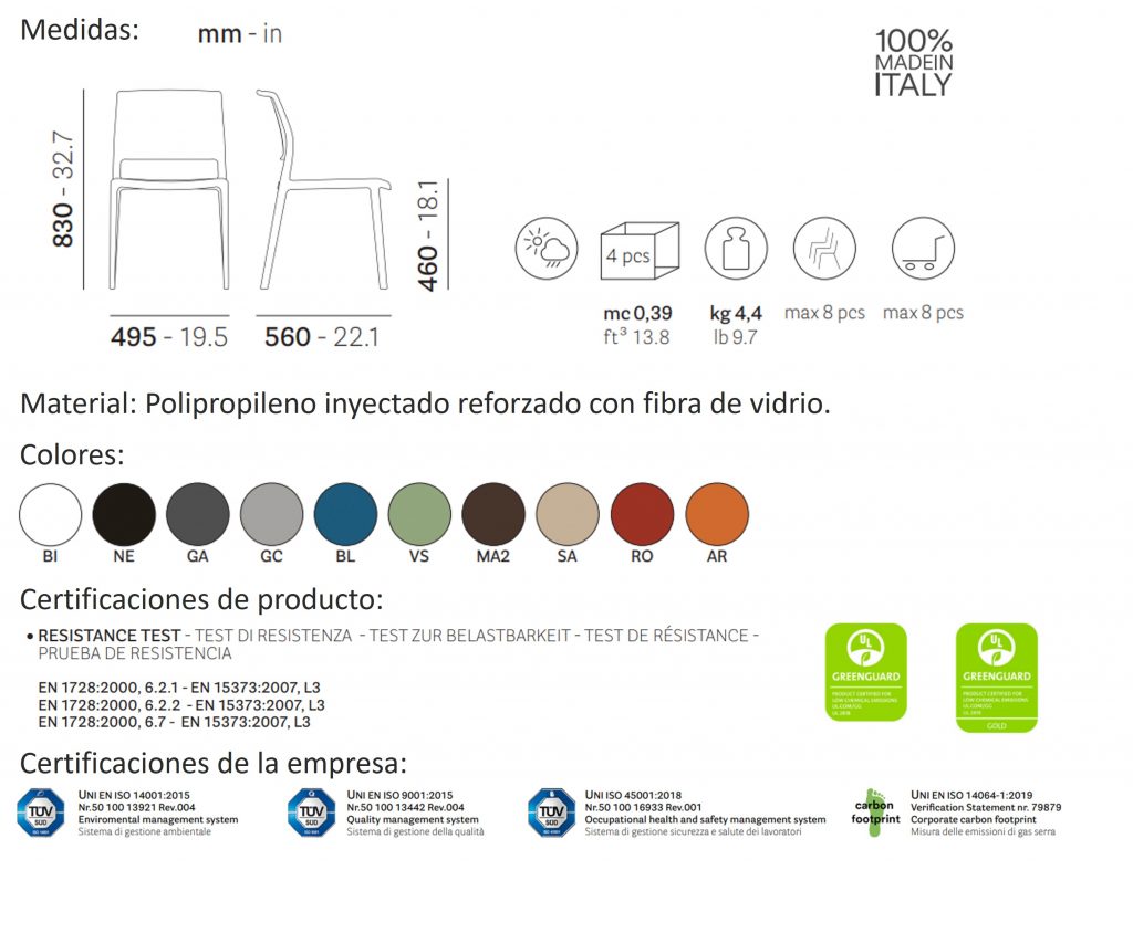 Ara Chair - Euroestilo SRL – Mobiliario Corporativo